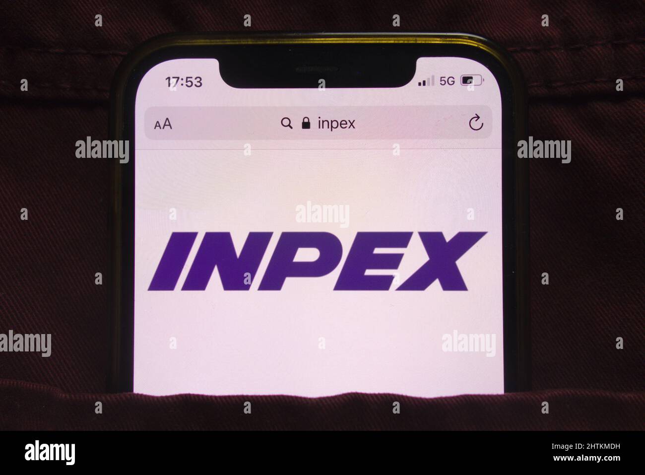 KONSKIE, POLAND - February 27, 2022: Inpex Corporation logo displayed ...