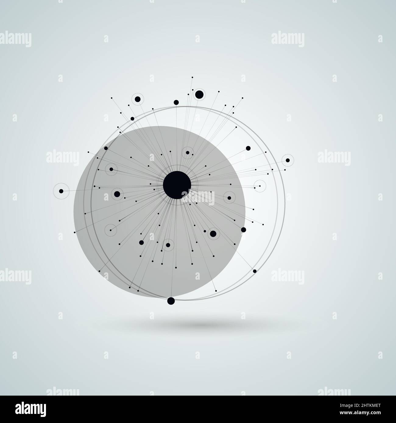 Vector dots and lines connect design Stock Vector Image & Art - Alamy