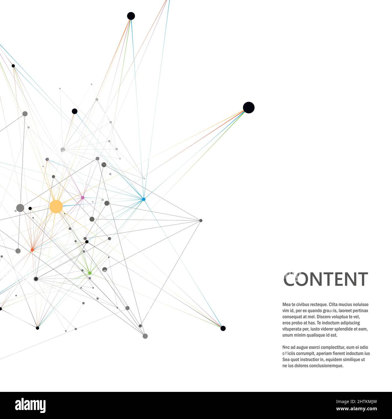 Abstract molecular network pattern Stock Vector Image & Art - Alamy