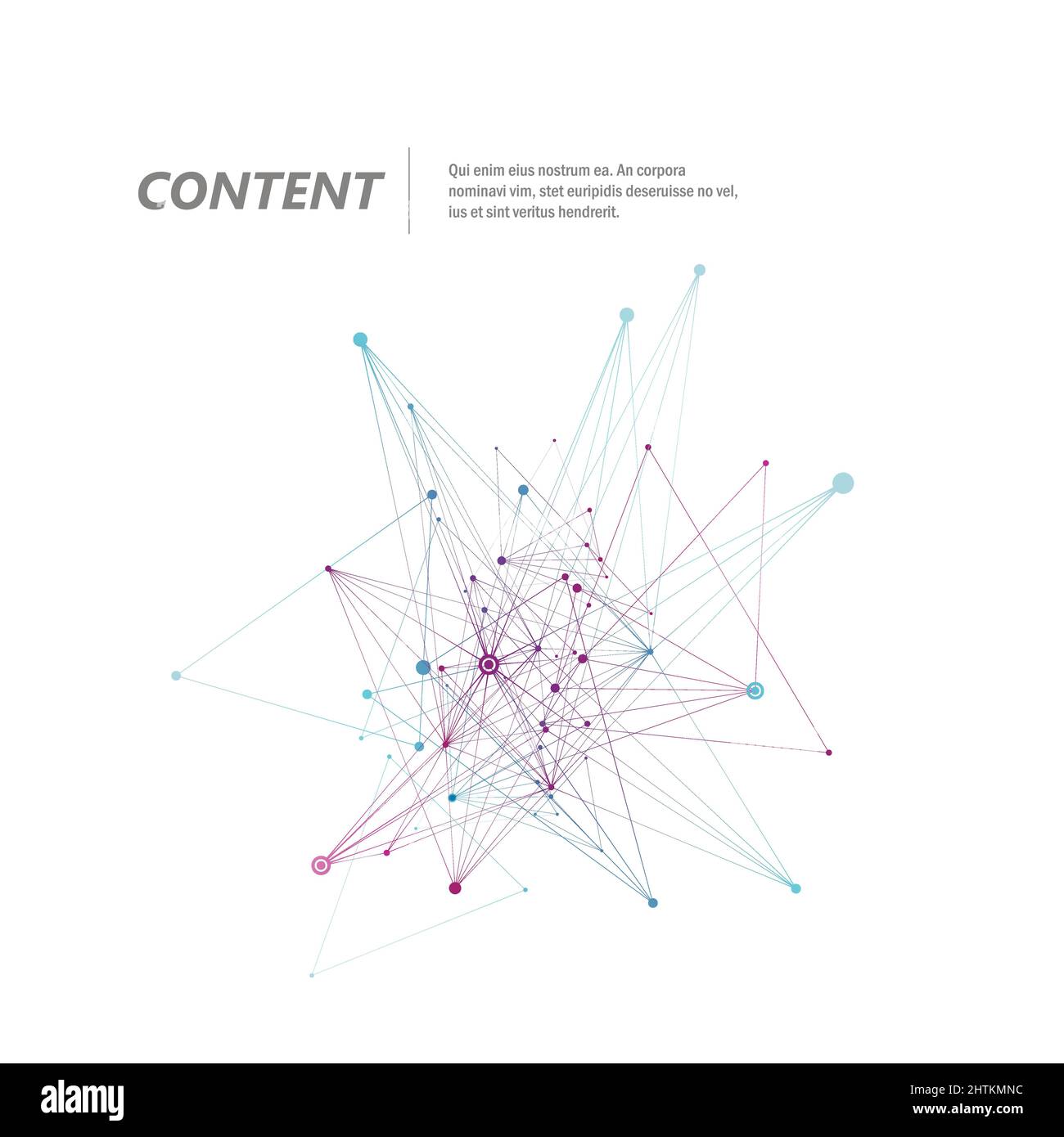 Abstract Molecular Network Pattern With Dynamic Lines And Points Stock Vector Image And Art Alamy