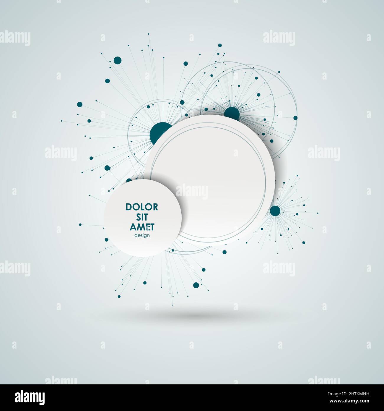 Connect circular line dots hi-res stock photography and images - Alamy