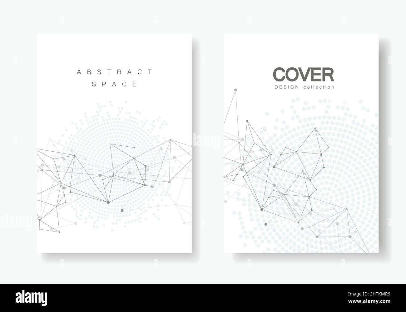 Abstract background with connected lines and dots Stock Vector Image ...
