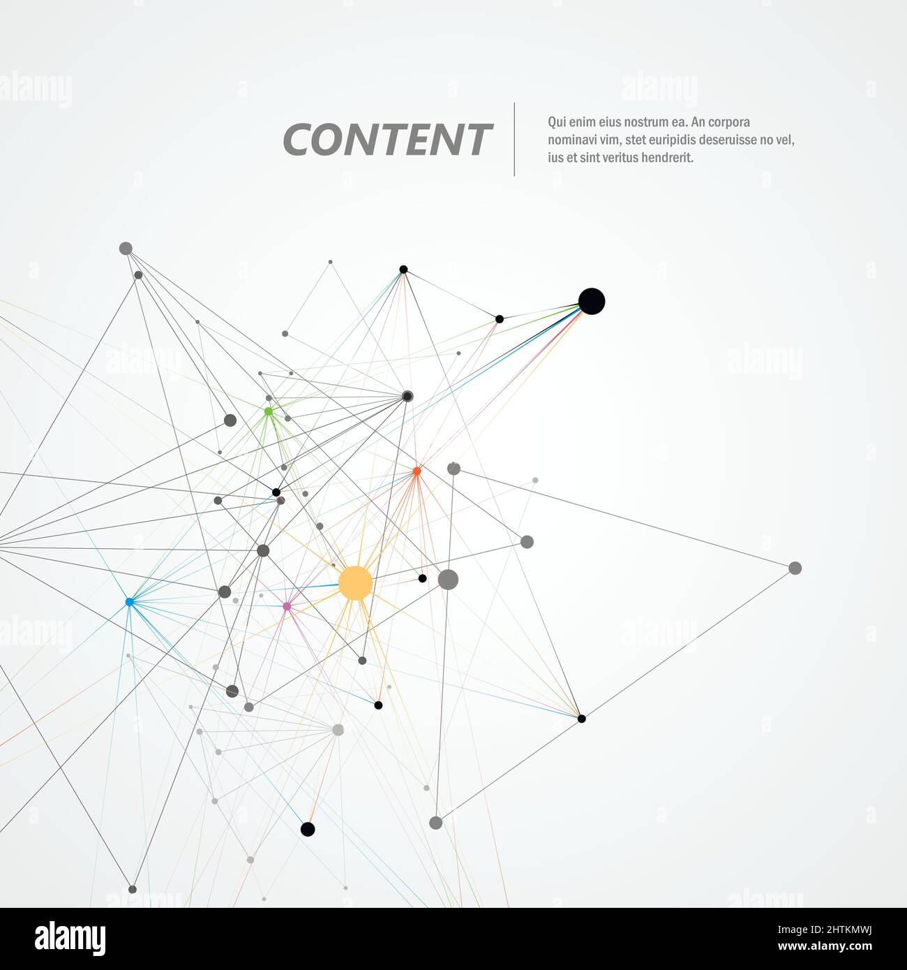 Abstract Molecular Network Pattern With Dynamic Lines And Points Stock Vector Image And Art Alamy