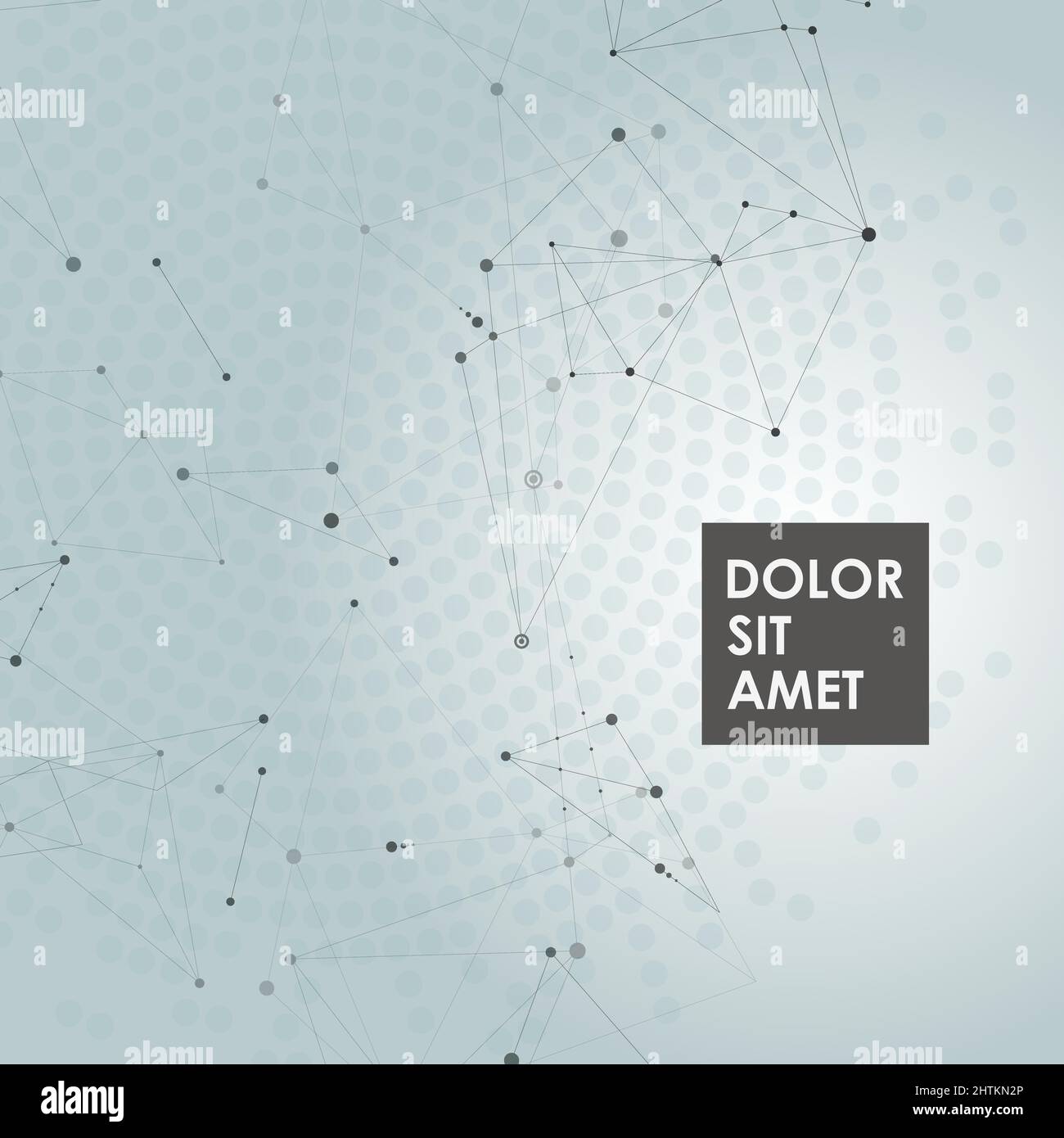 Abstract polygonal background with connecting dots, lines and place for ...