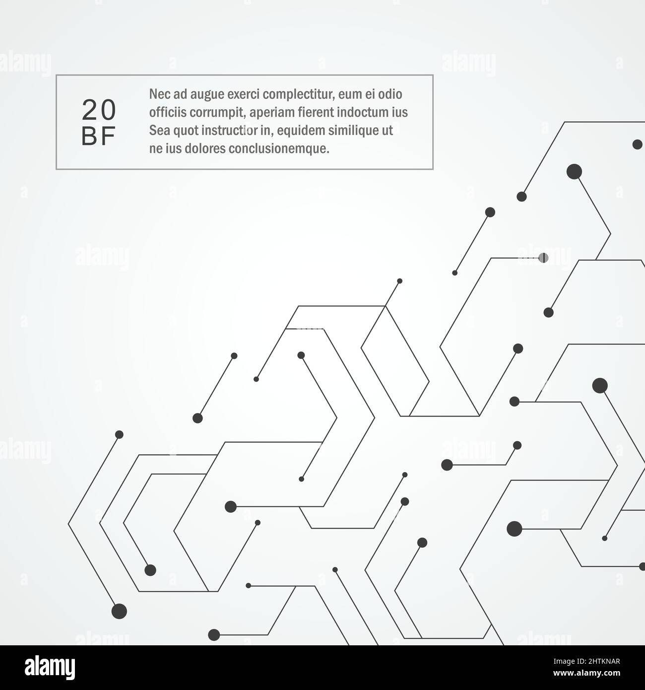 Hexagonal technology pattern. Molecular connect composition Stock ...