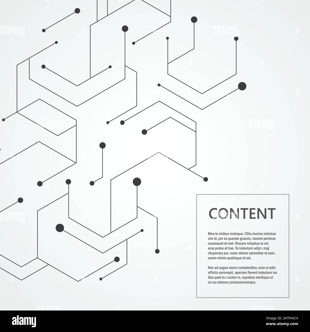Hexagonal technology pattern. Molecular connect composition Stock Vector Image & Art - Alamy