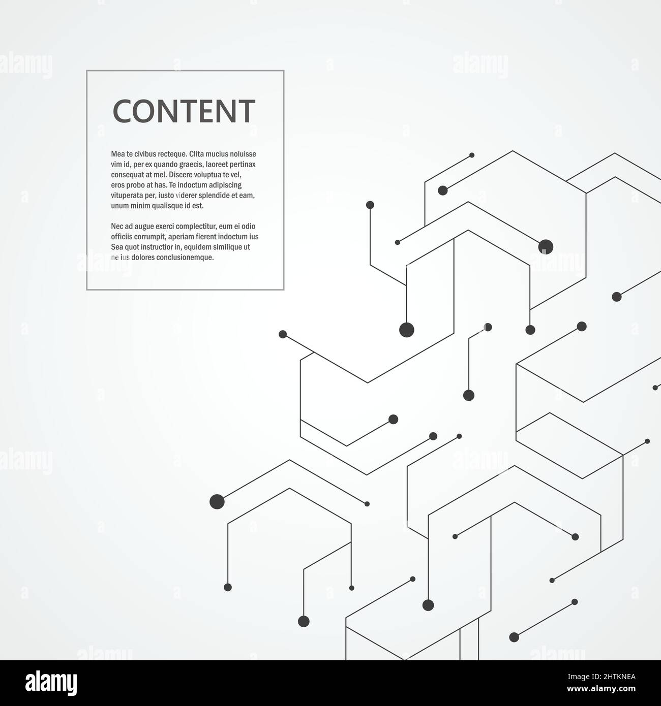 Hexagonal technology pattern. Molecular connect composition Stock Vector Image & Art - Alamy
