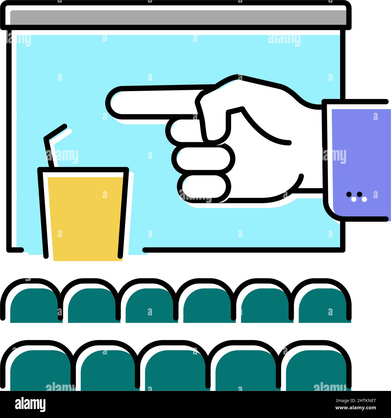 link to strategic partners color icon vector illustration Stock Vector ...