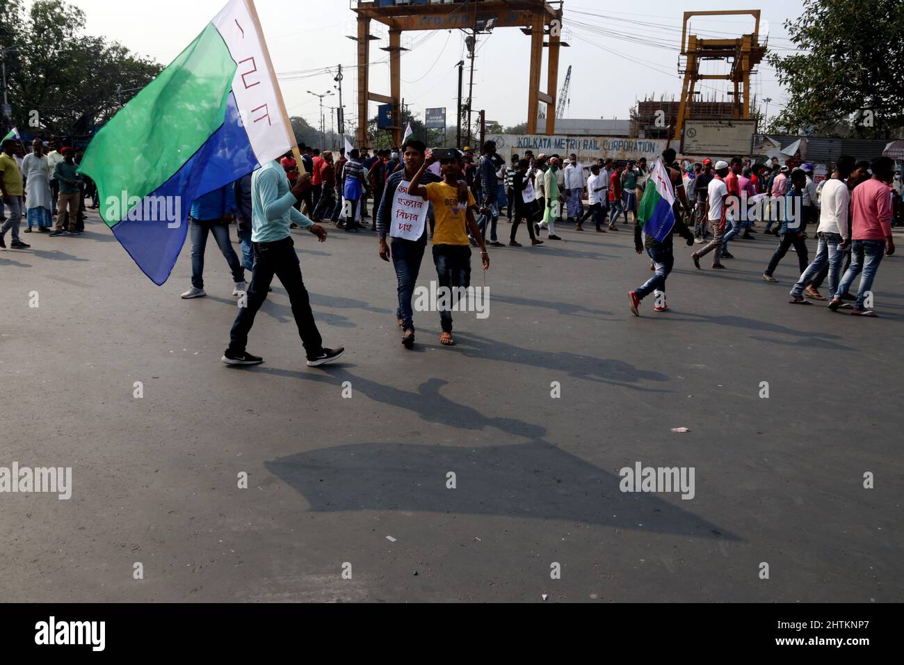 Kolkata, West Bengal, India. 1st Mar, 2022. Members of the Indian ...