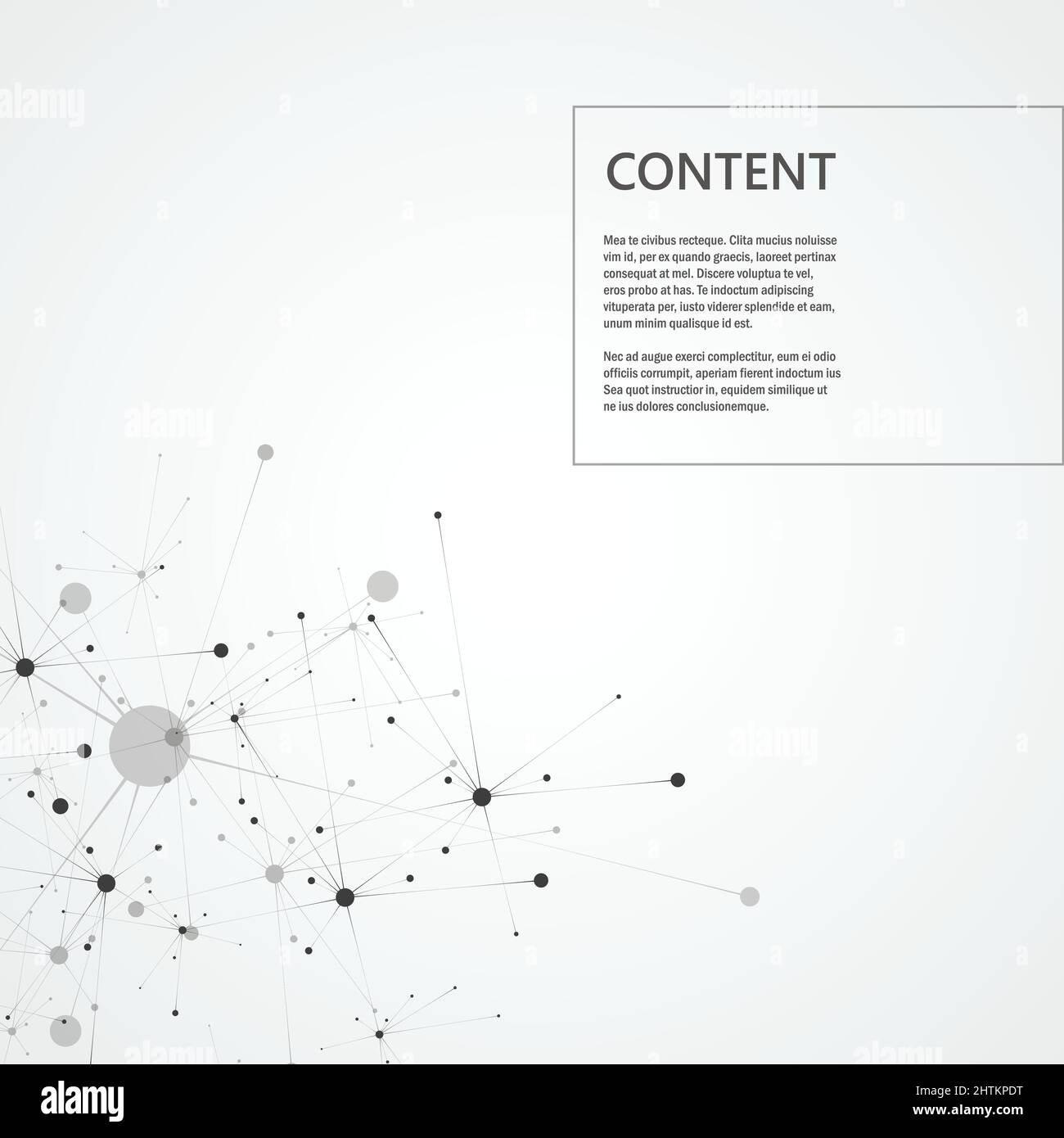 Connection science molecule background with lines and dots Stock Vector ...