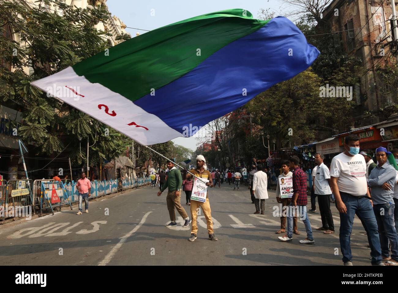 Kolkata, West Bengal, India. 1st Mar, 2022. Members of the Indian ...