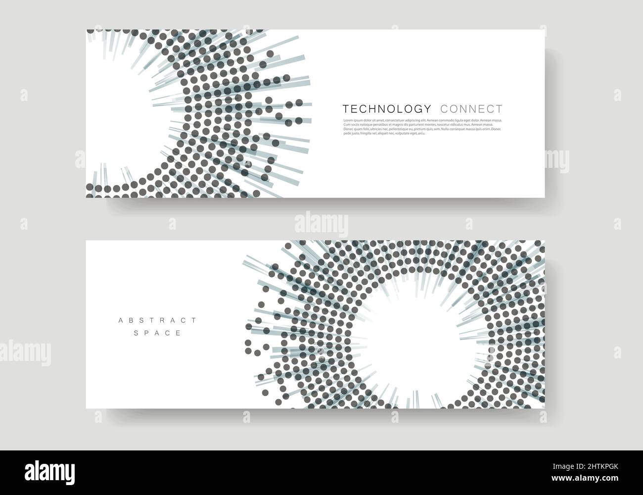 Cover template with halftone design. Annual report, banner or ...