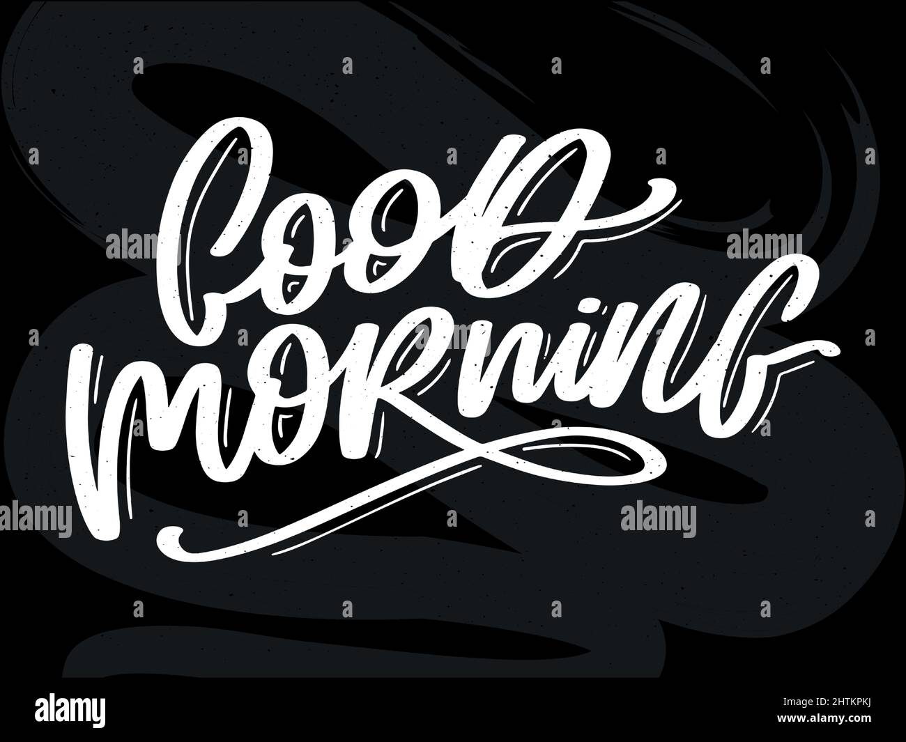 Good morning black white handwritten Black and White Stock Photos ...