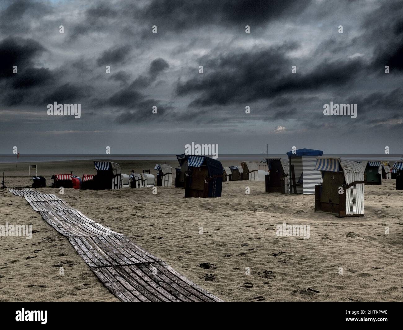 the island of Borkum in germany Stock Photo - Alamy