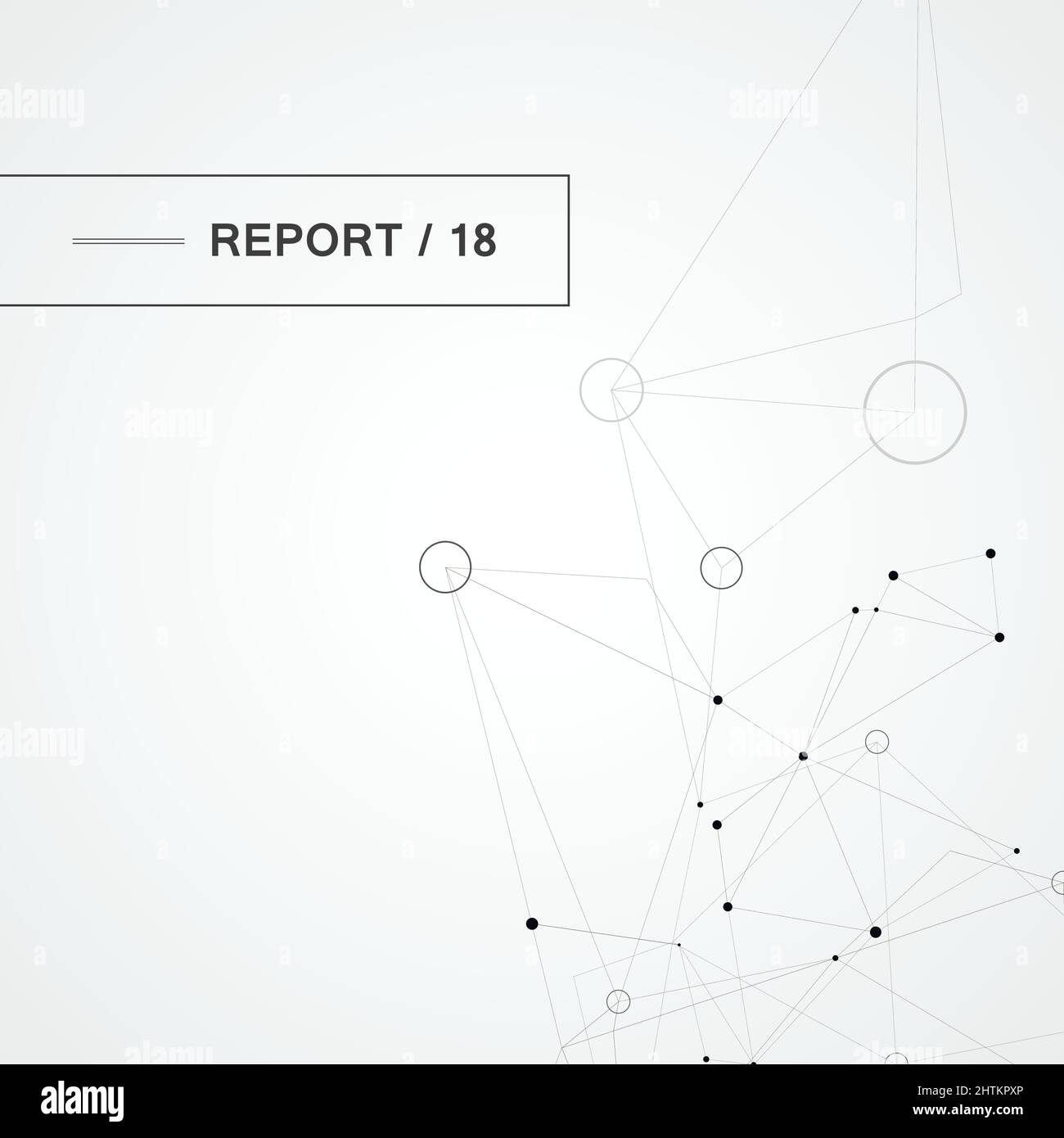 Network background with big circle connected lines Stock Vector Image ...