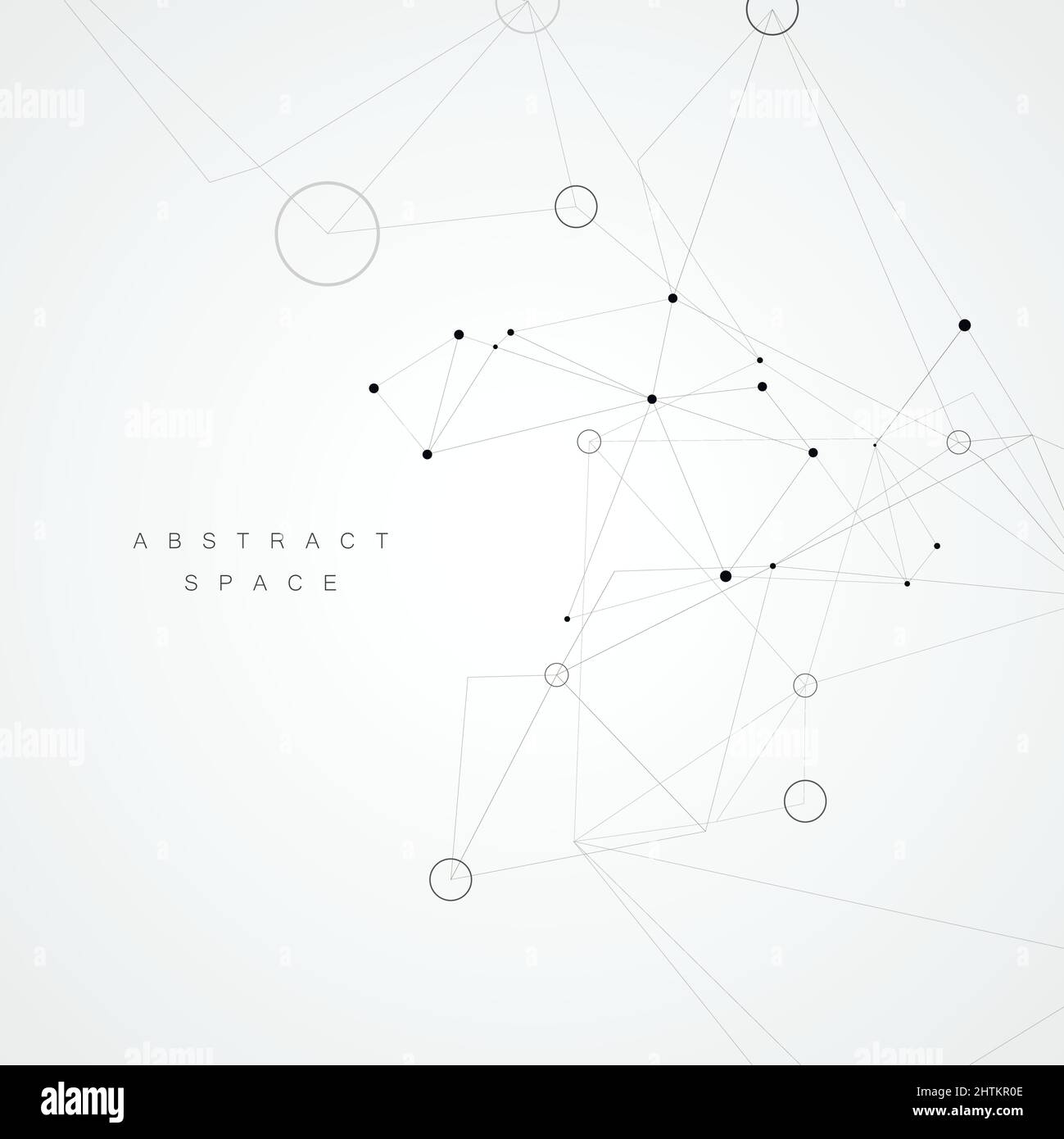 Network background with big circle connected lines Stock Vector Image ...