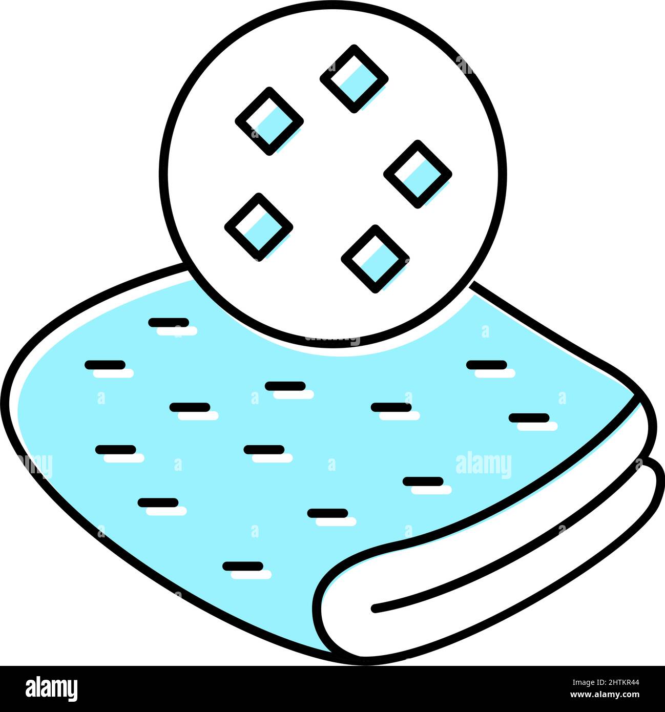 satin fabric color icon vector illustration Stock Vector Image & Art ...