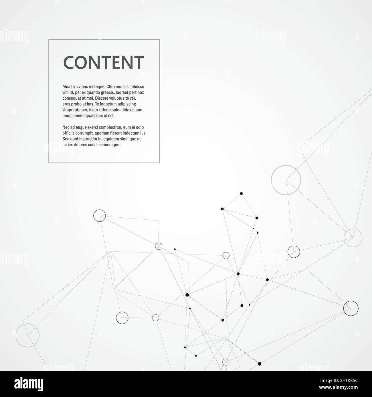 Network background with big circle connected lines Stock Vector Image ...