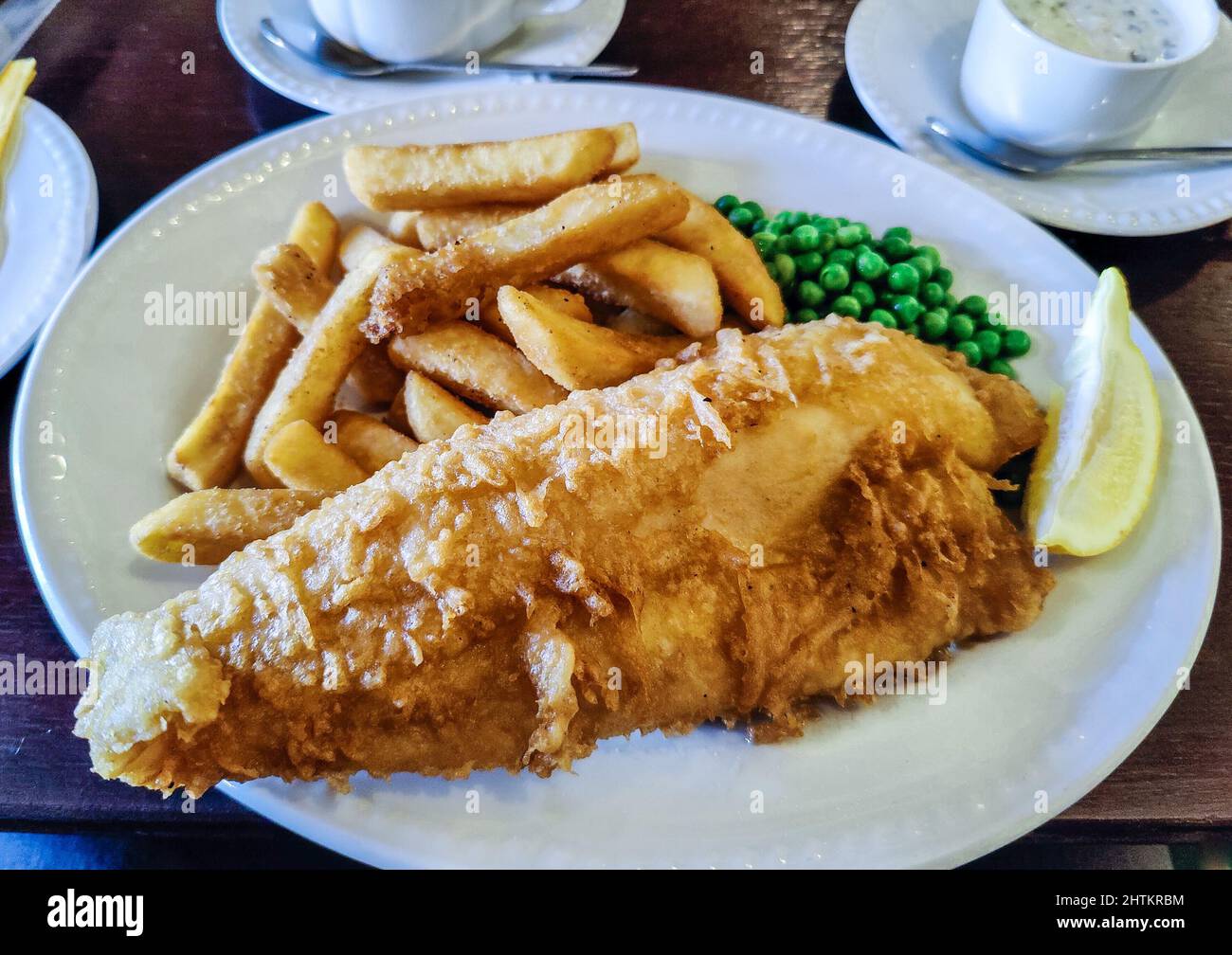 Traditional lunchtime meal chips hi-res stock photography and images ...