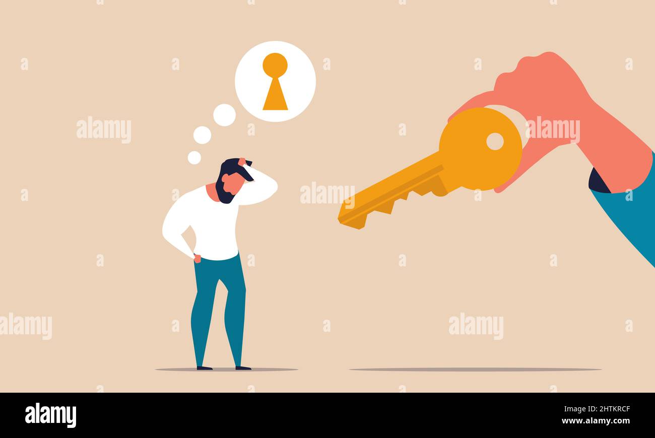 Confidence key in business Stock Vector Images - Alamy