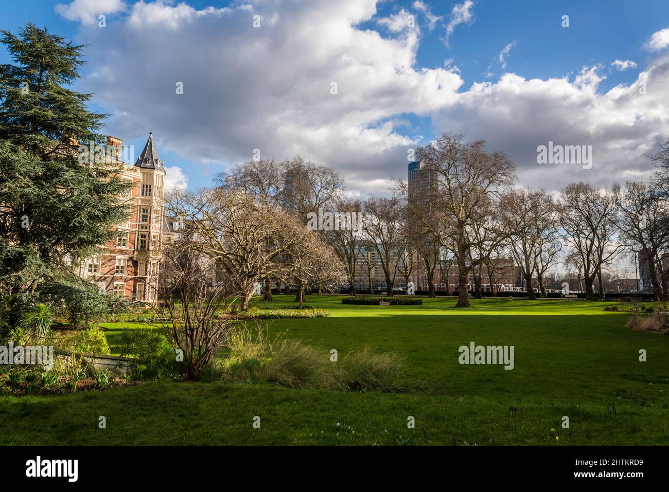 The Inner Temple garden of the London Law district of Temple, London ...