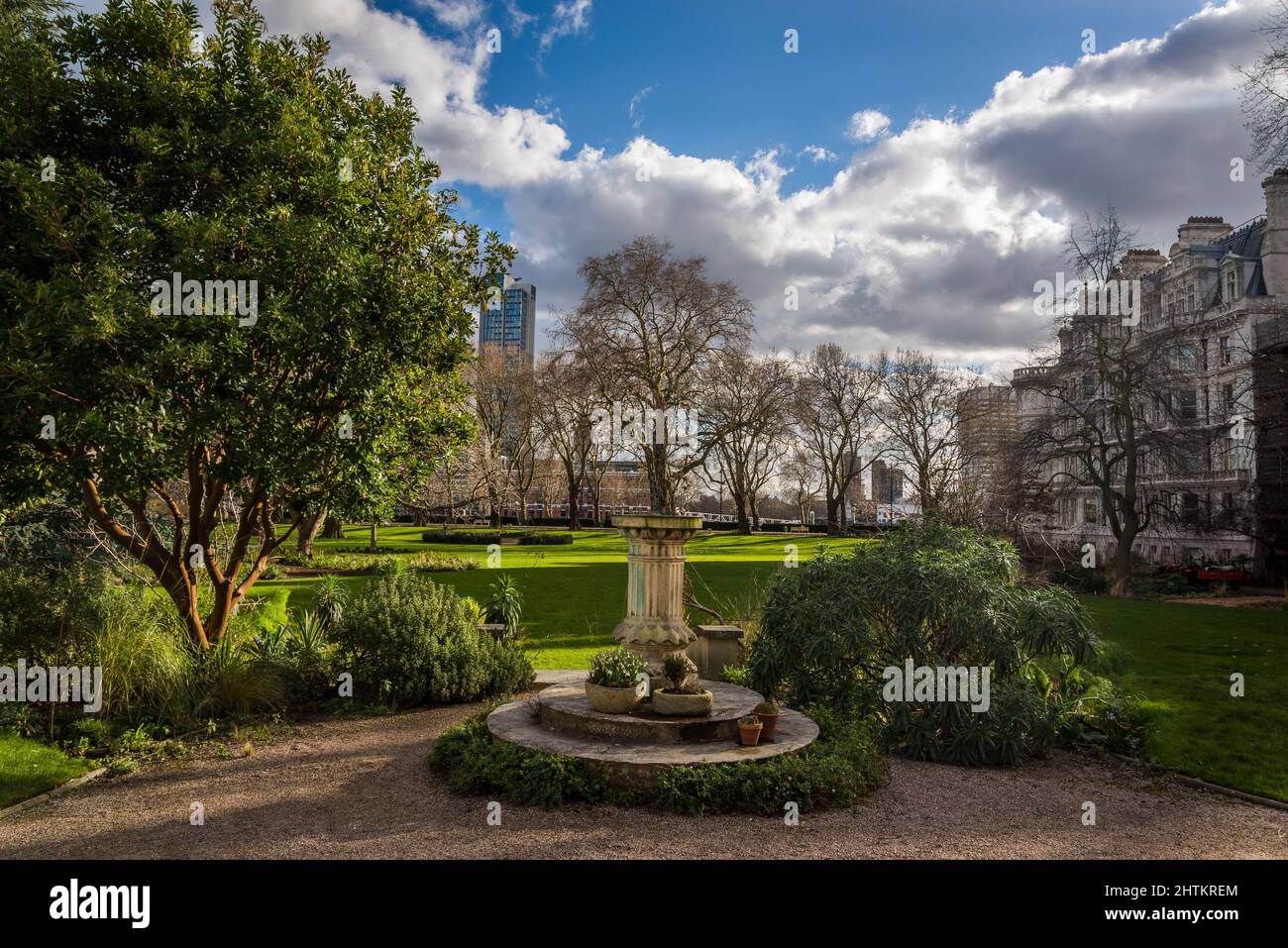 The Inner Temple garden of the London Law district of Temple, London ...