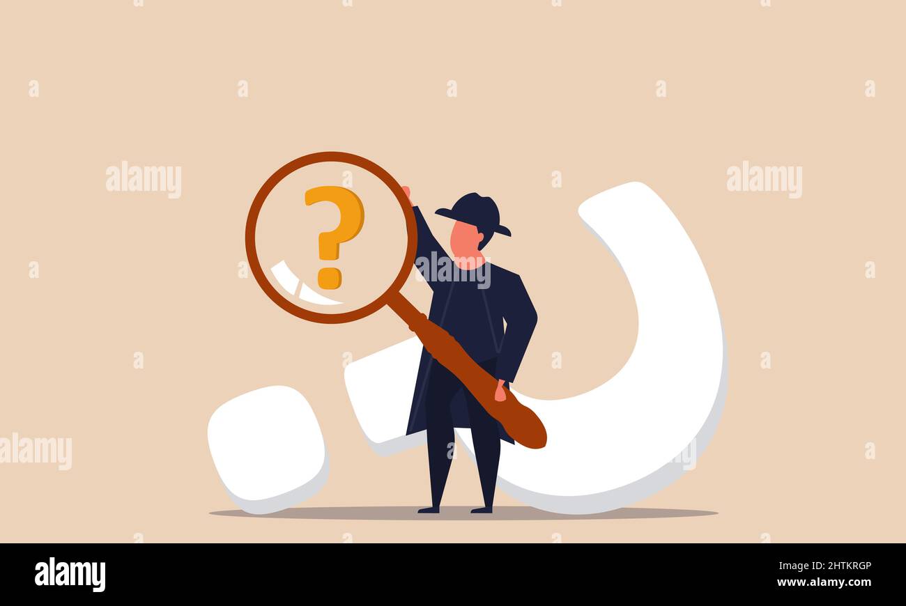 Evidence investigate with search magnify glass and police criminal ...