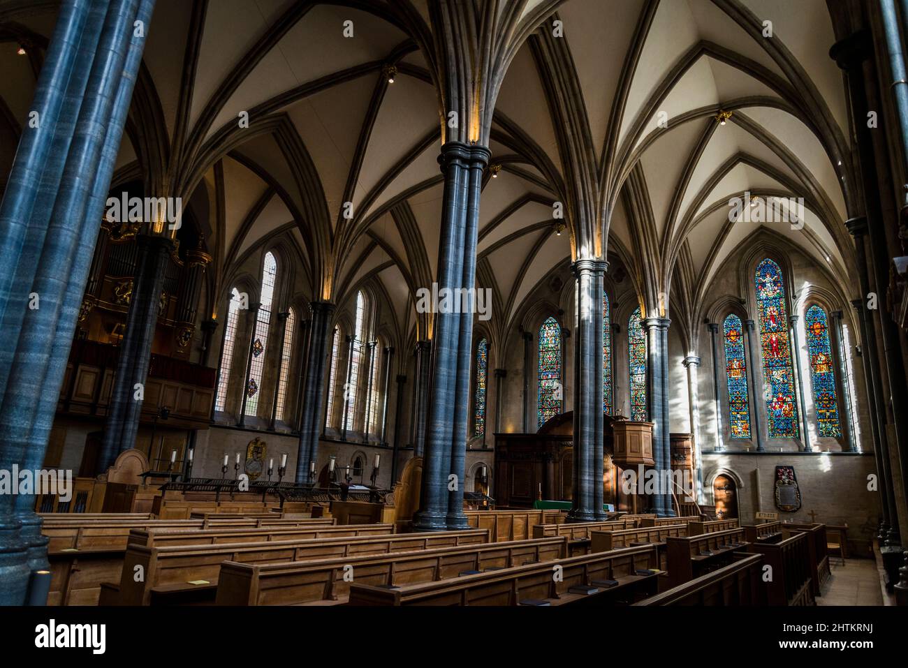 Temple Church, a Royal peculiar church in the City of London built by ...