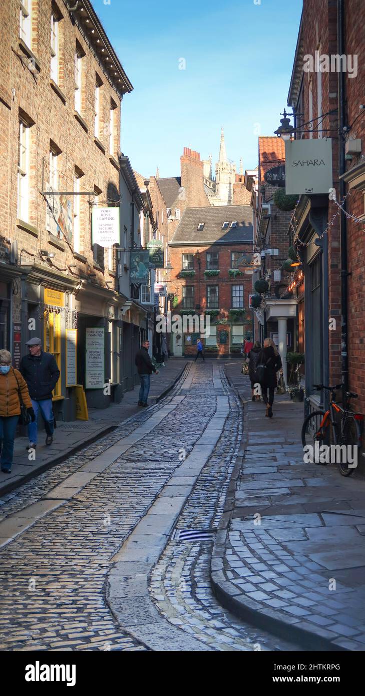 Grape Lane York Stock Photo - Alamy