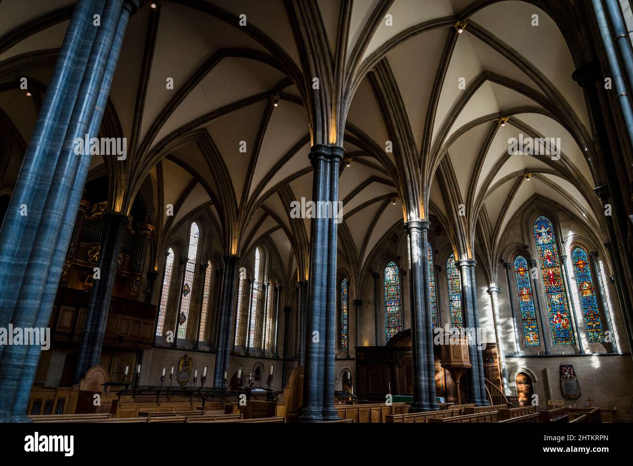 Temple Church, a Royal peculiar church in the City of London built by ...
