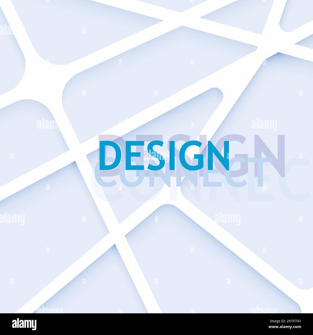 Abstract geometric composition with polygons lines and shadow Stock ...