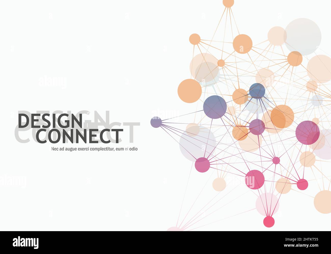 Abstract Molecular Connection And Technology Network Cells Stock Vector