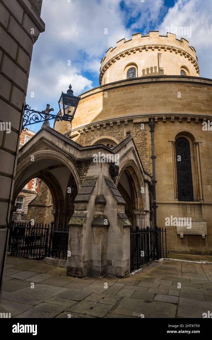Temple Church, a Royal peculiar church in the City of London built by ...