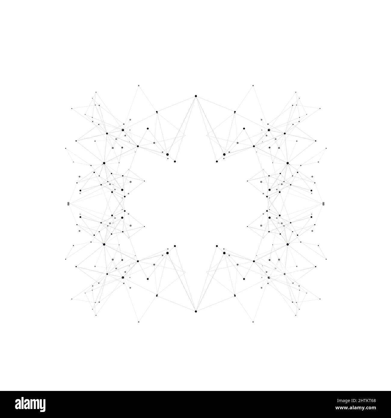 Technology polygonal science background with connecting dots and lines Stock Vector Image & Art ...