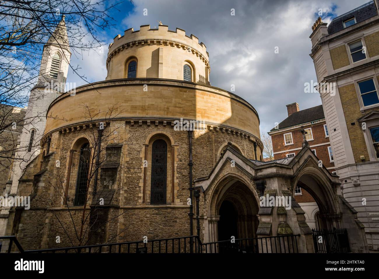 Temple Church, a Royal peculiar church in the City of London built by ...