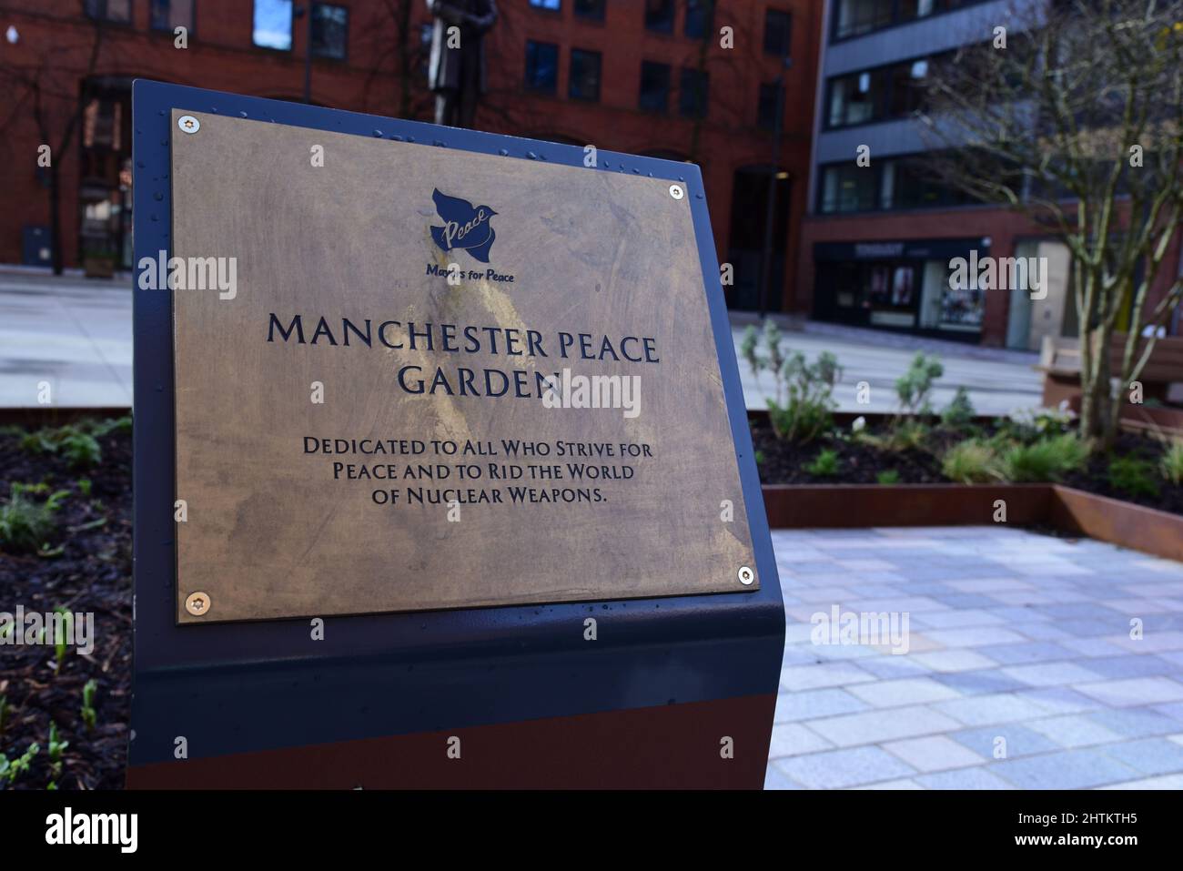 Manchester Peace Garden Stock Photo - Alamy
