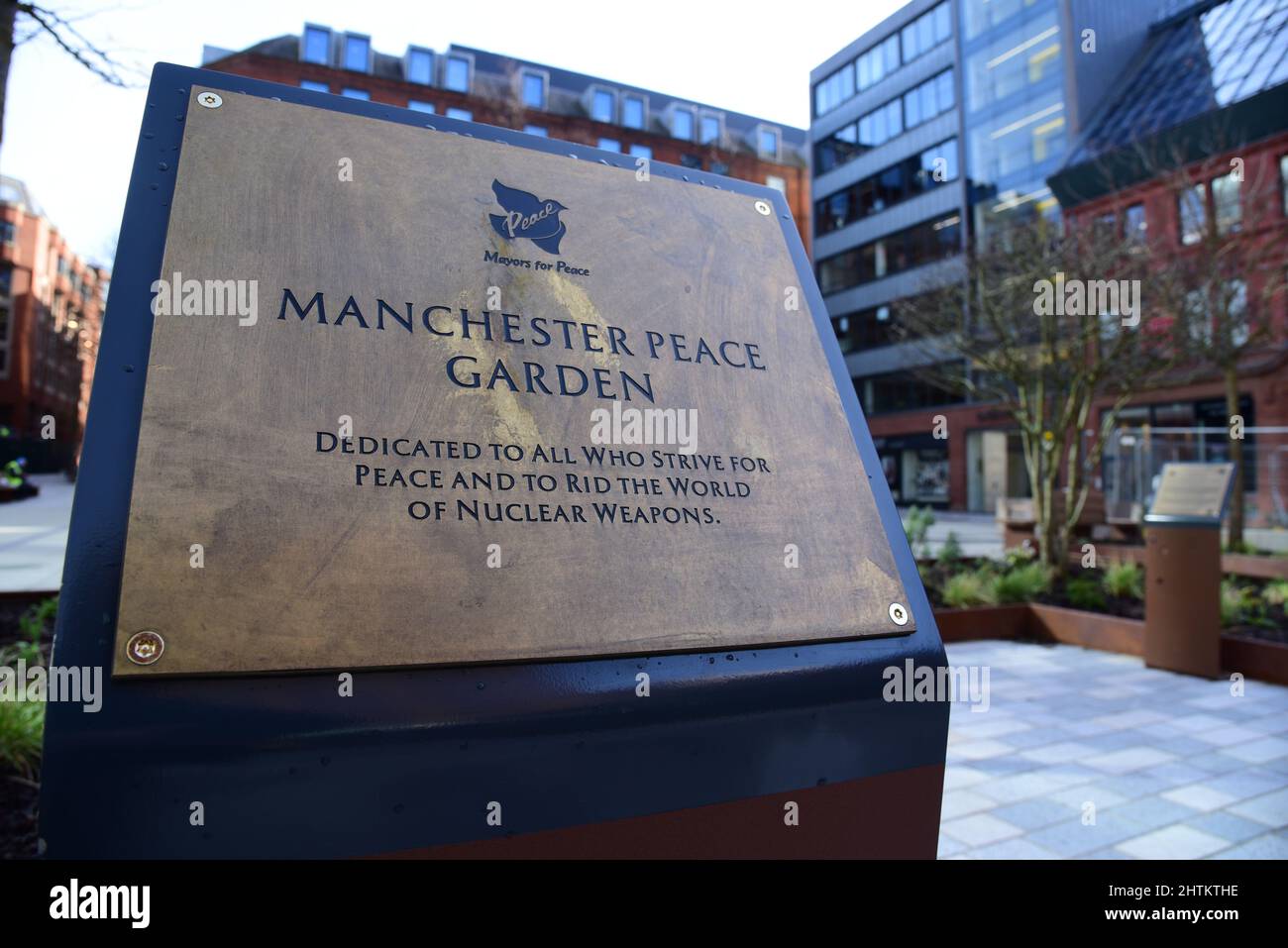 Manchester Peace Garden Stock Photo - Alamy