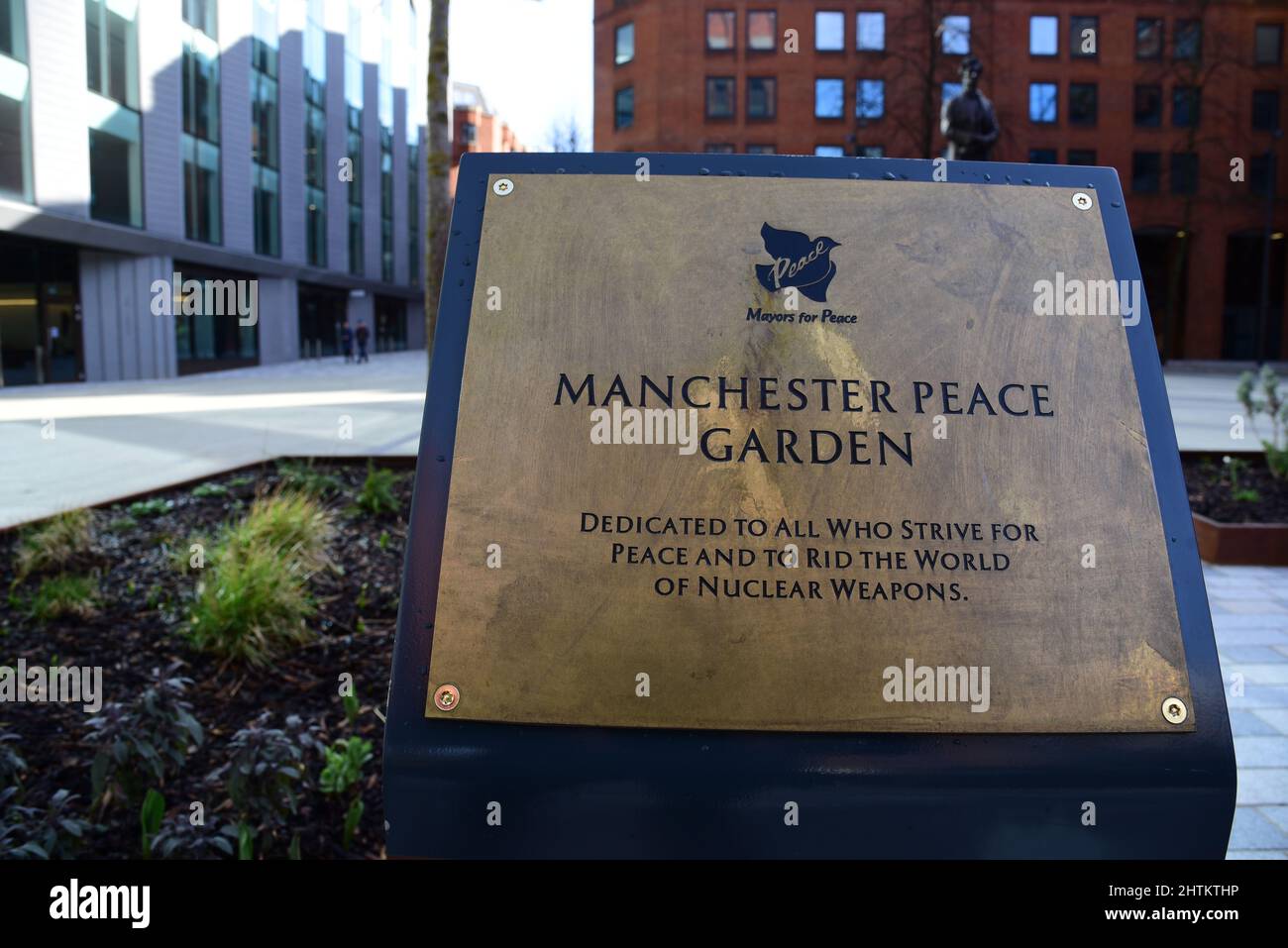 Manchester Peace Garden Stock Photo - Alamy