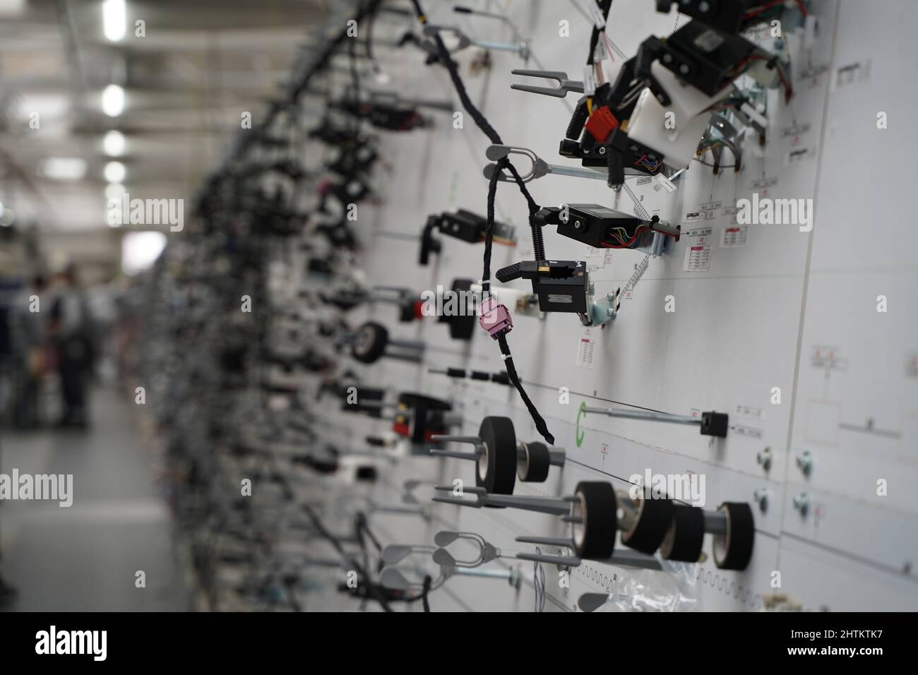Electrical System in the Electrical Factory Stock Photo - Alamy