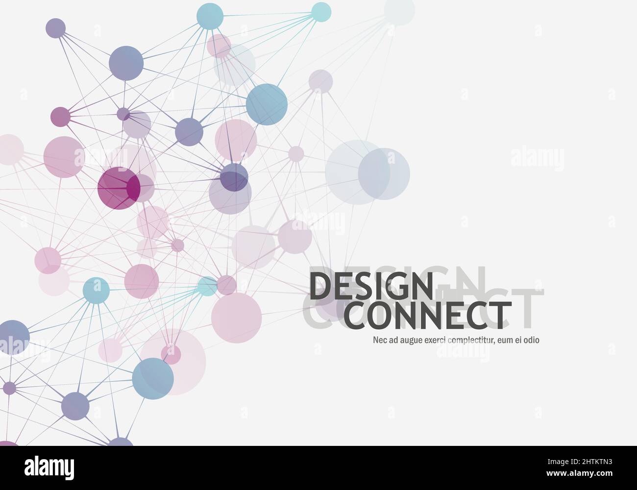 Abstract Molecular Connection And Technology Network Cells Stock Vector