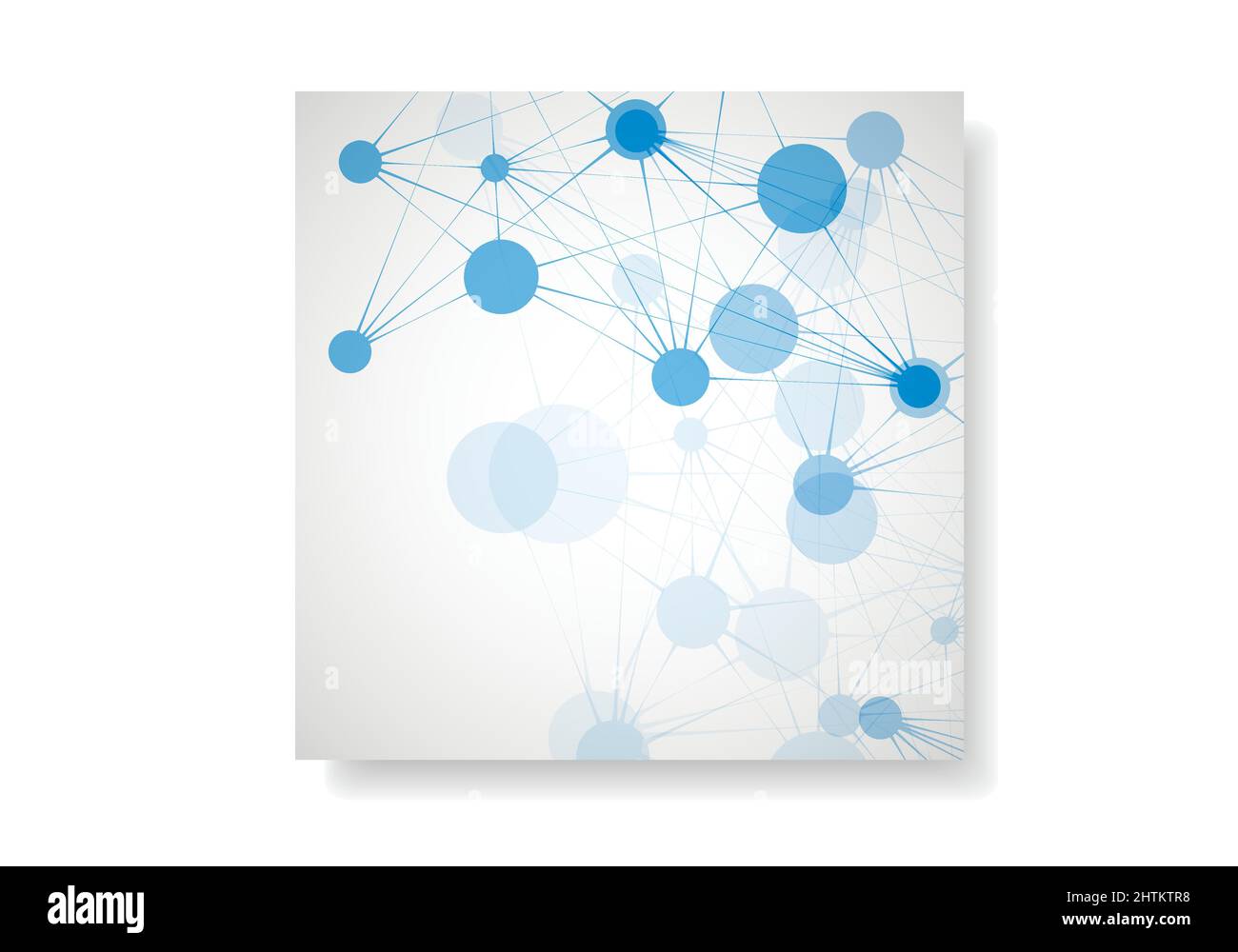 Abstract network design with molecular connection and technology ...