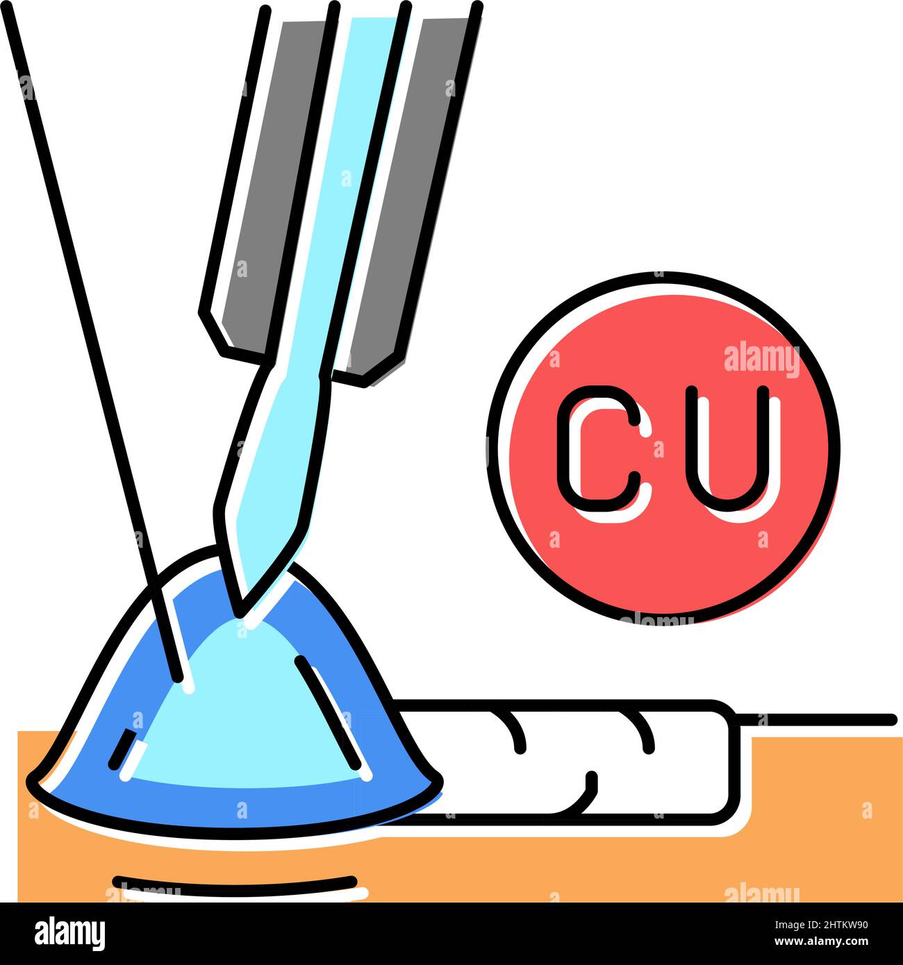 copper welding color icon vector illustration Stock Vector Image & Art ...