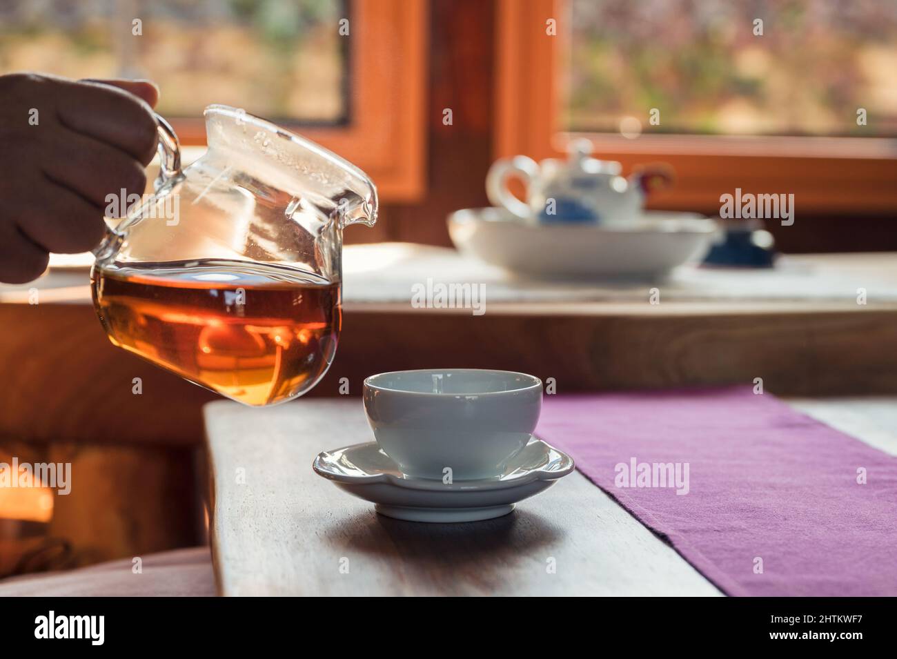 Pouring hot water into jug hi-res stock photography and images - Alamy