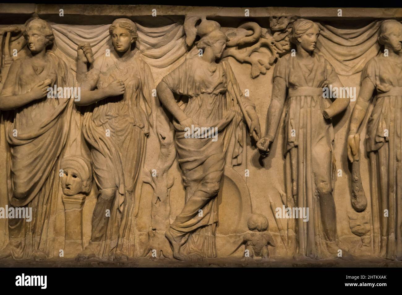 Greek frieze relief sculpture, Ancient Greeks exhibition in Science ...
