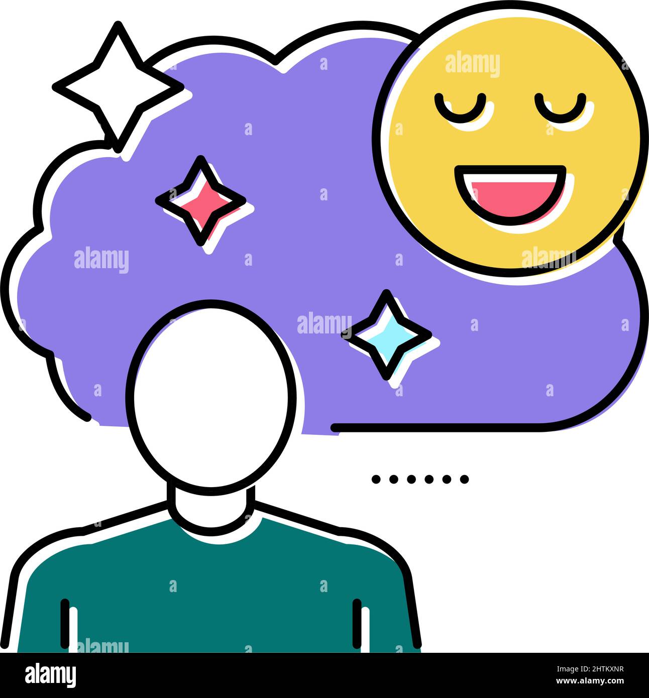 childhood nostalgia color icon vector illustration sign Stock Vector ...