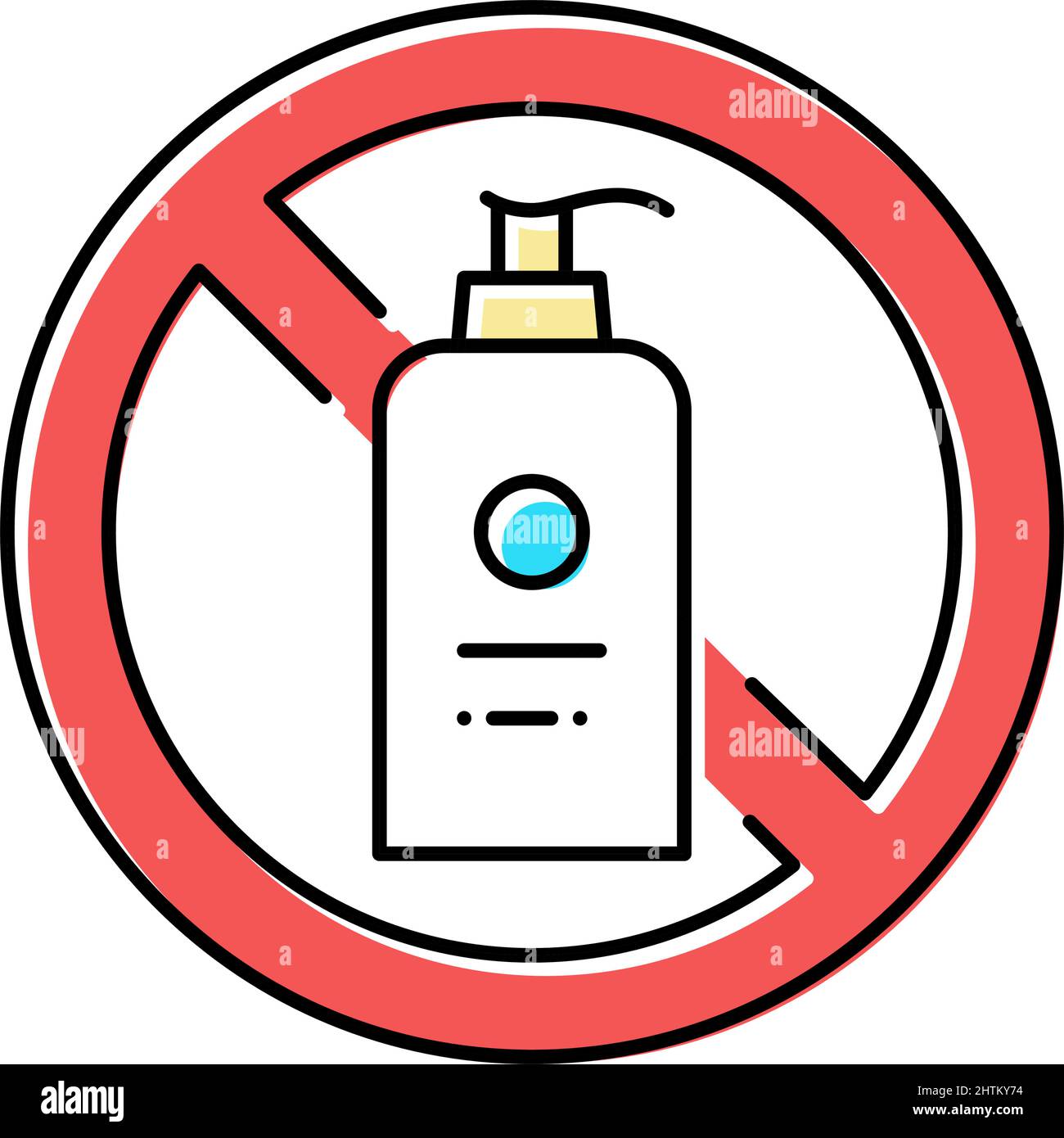 stop using liquid soap color icon vector illustration Stock Vector ...