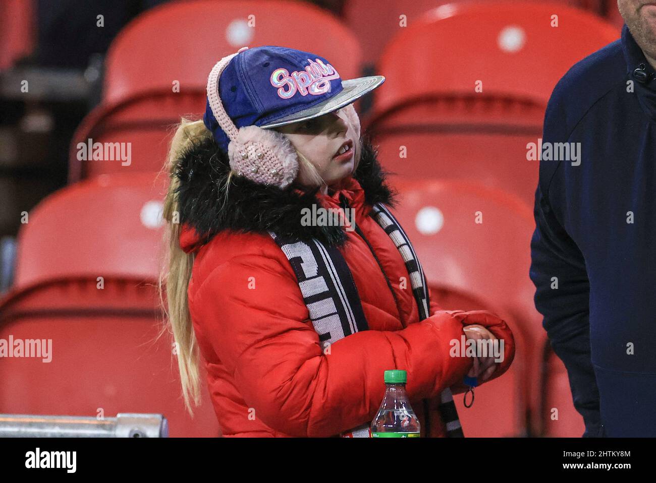 A young Tottenham fan arrives at the Riverside Stadium Stock Photo - Alamy