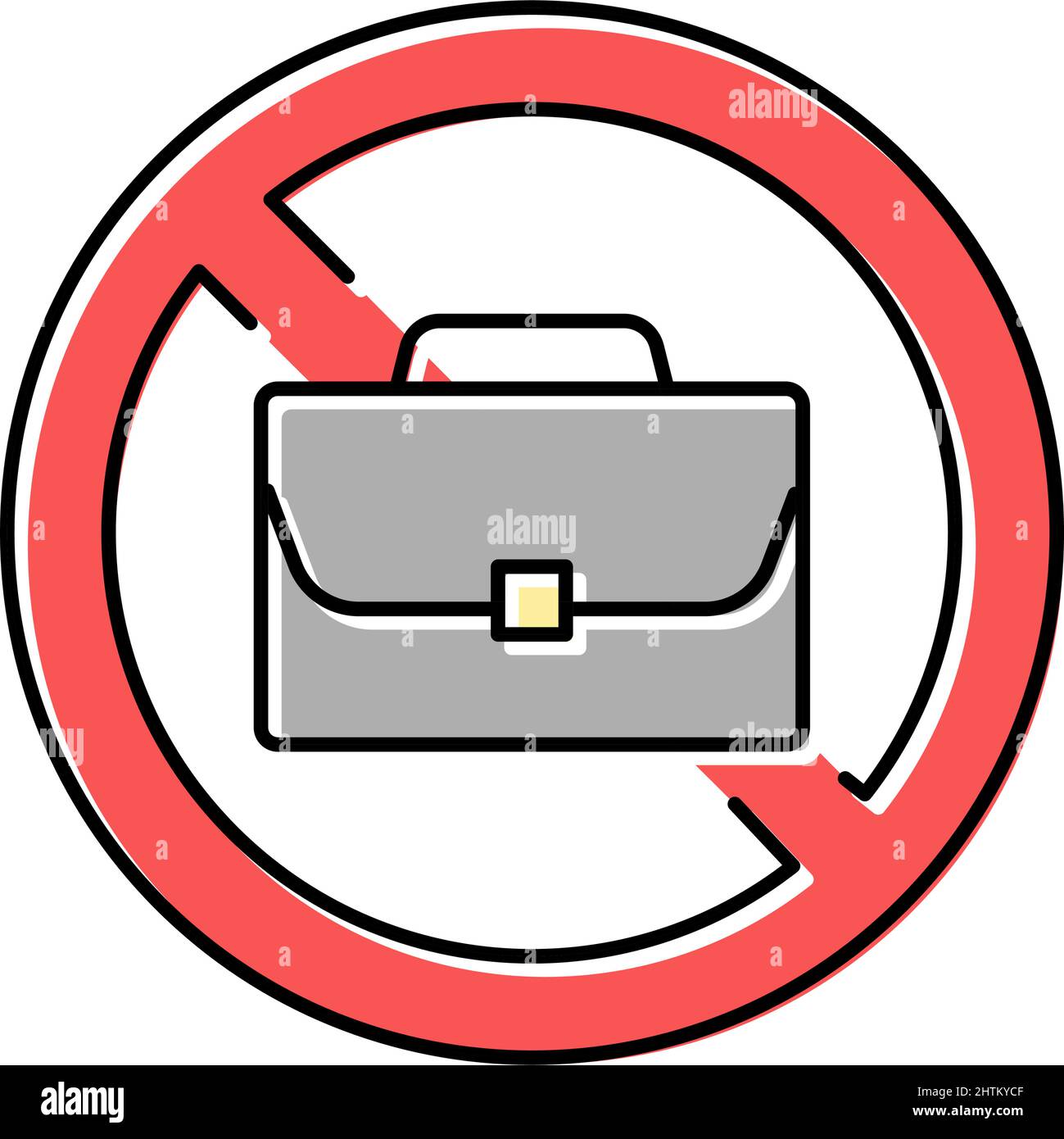 job lost poverty problem color icon vector illustration Stock Vector ...