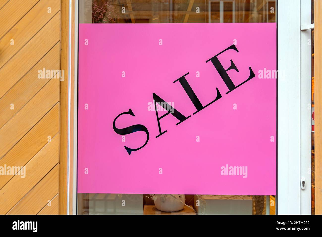 Pink shop entrance sign hi-res stock photography and images - Alamy