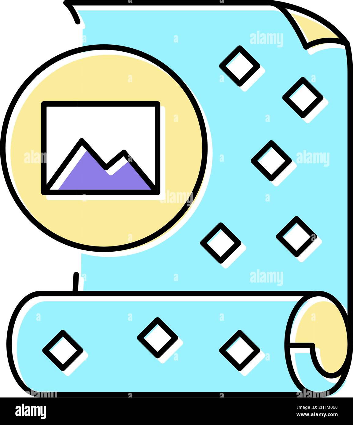 photo wallpaper color icon vector illustration Stock Vector Image & Art ...